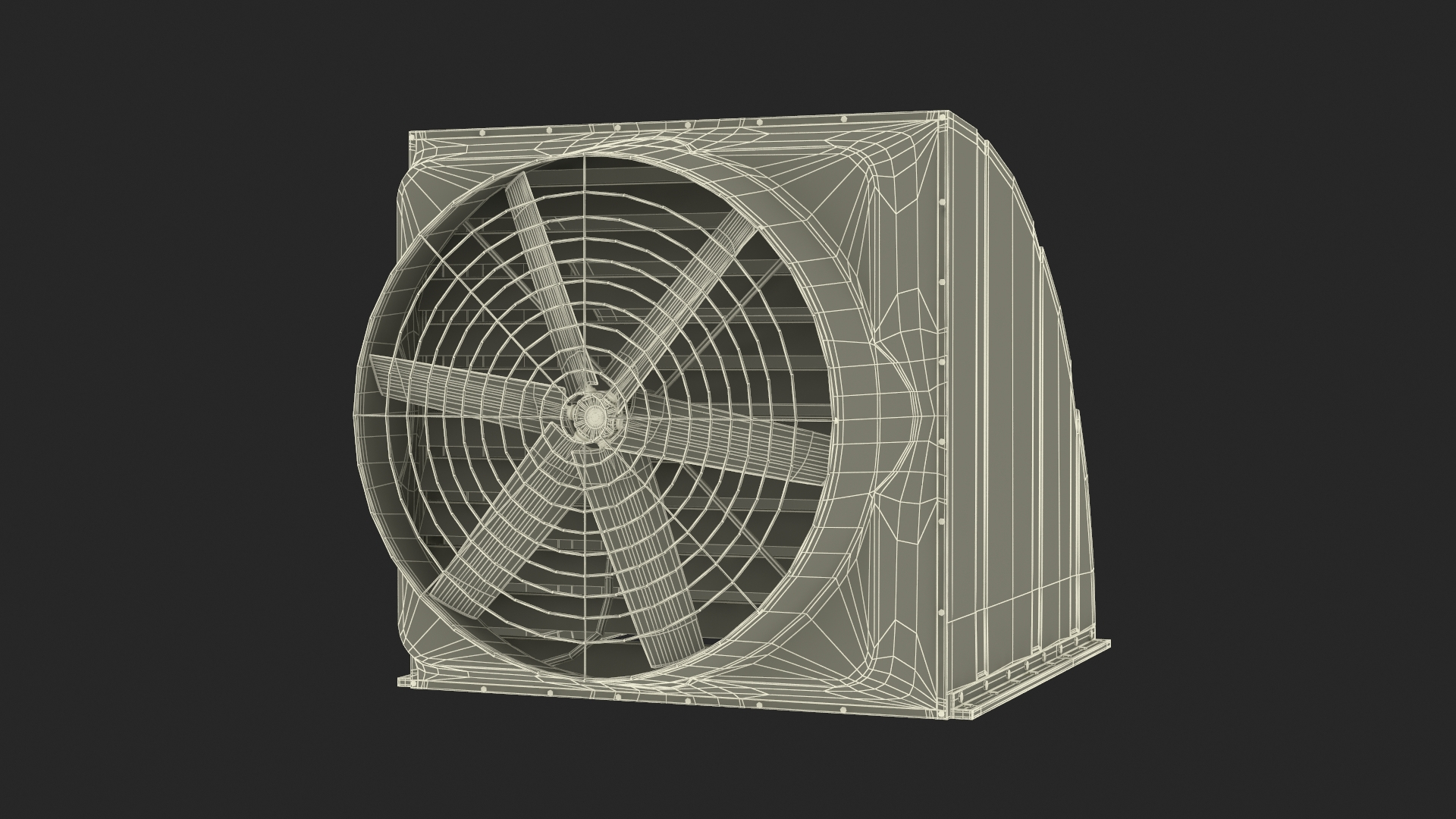 Roof Exhaust Ventilation Fan Black 3D Model - TurboSquid 2318907