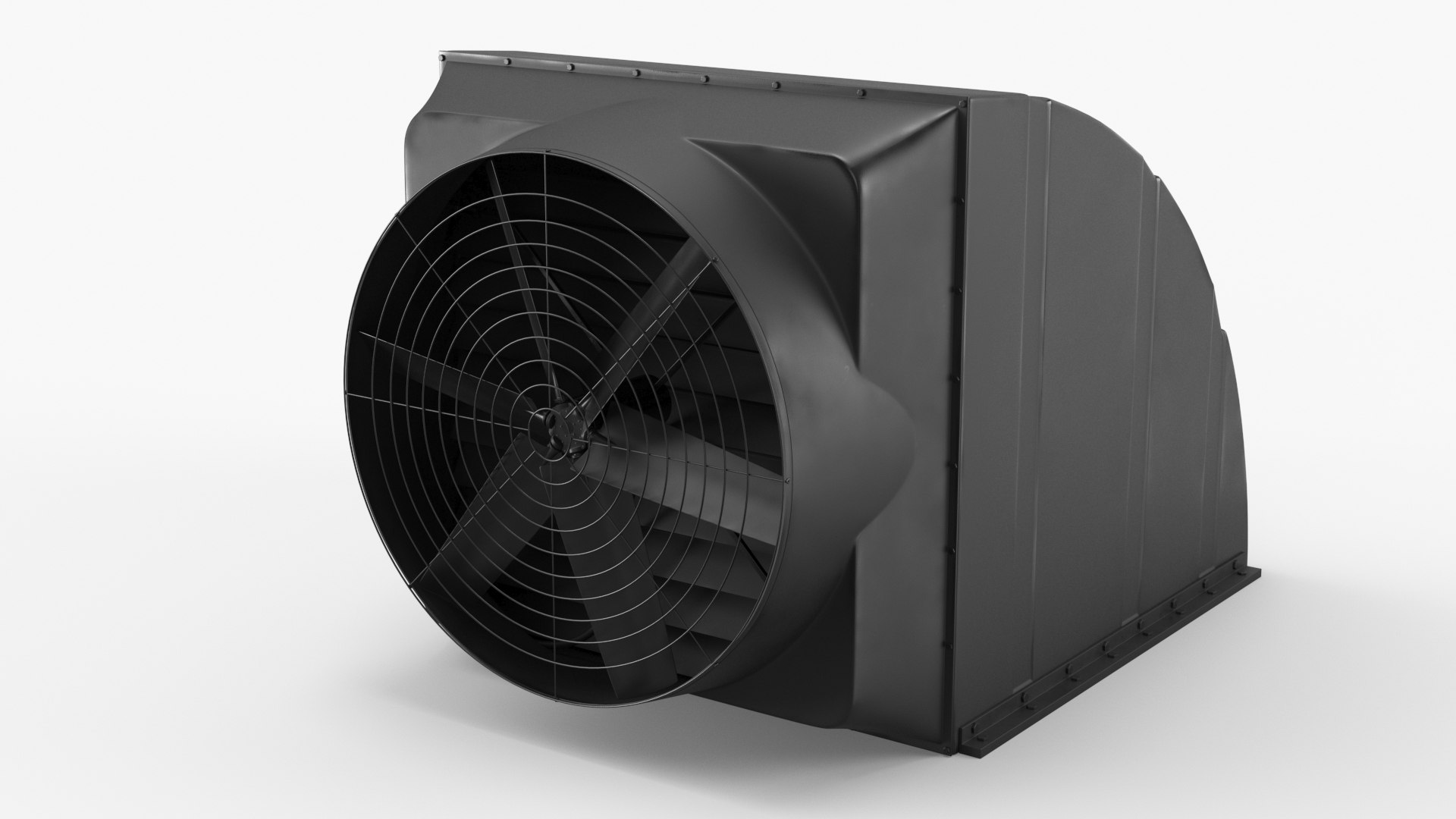 Roof Exhaust Ventilation Fan Black 3D Model - TurboSquid 2318907