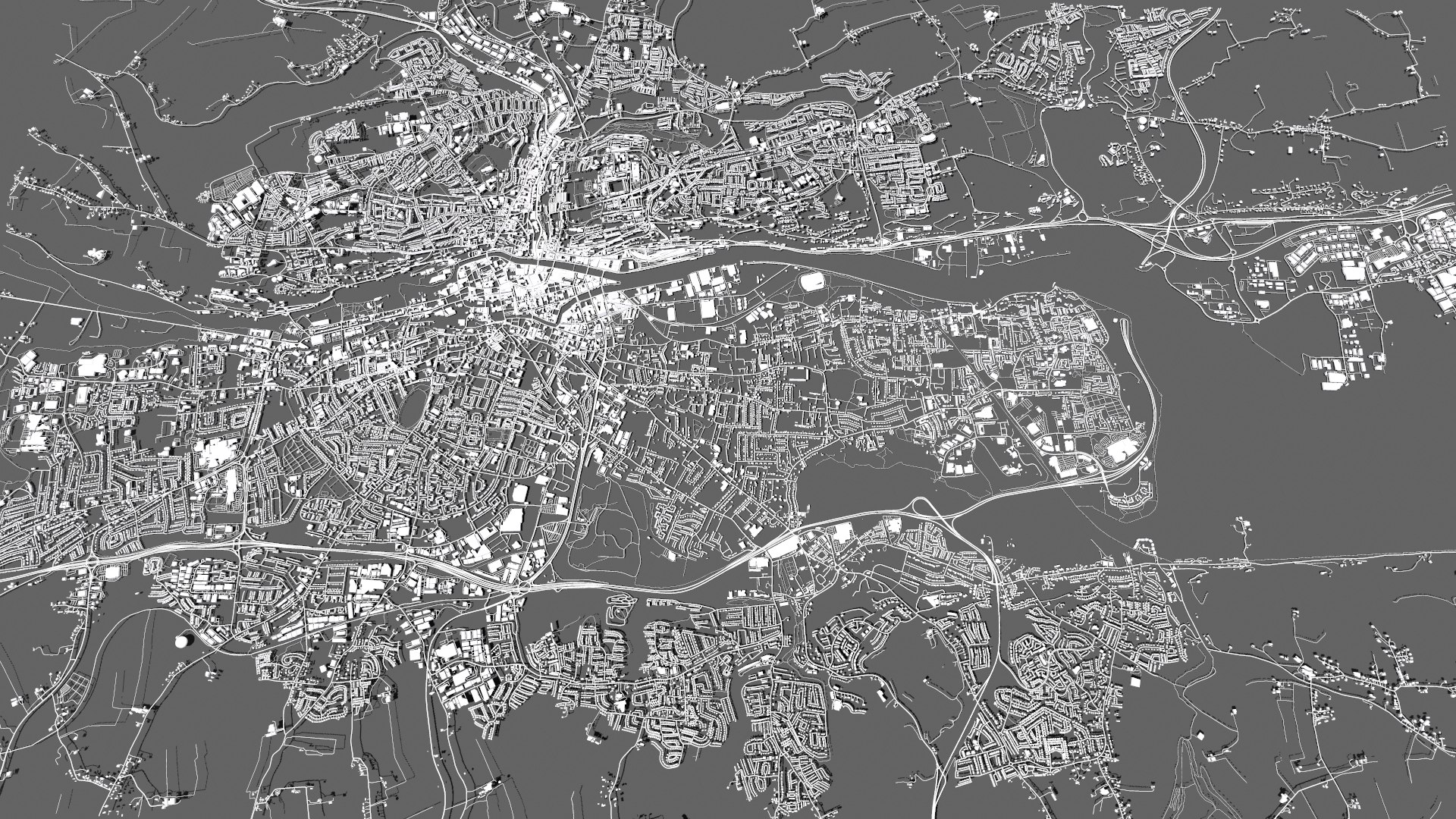 3D Model Cityscape Cork Ireland - TurboSquid 2009878