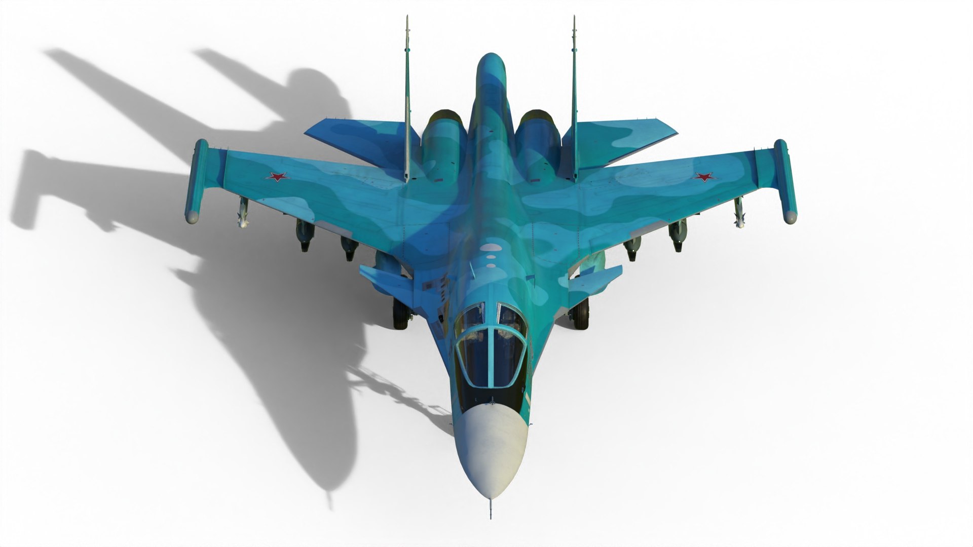 Sukhoi Su-34 Fullback 3D Model - TurboSquid 2183521