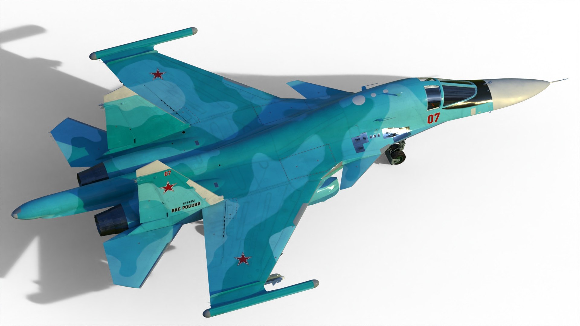 Sukhoi Su-34 Fullback 3D Model - TurboSquid 2183521