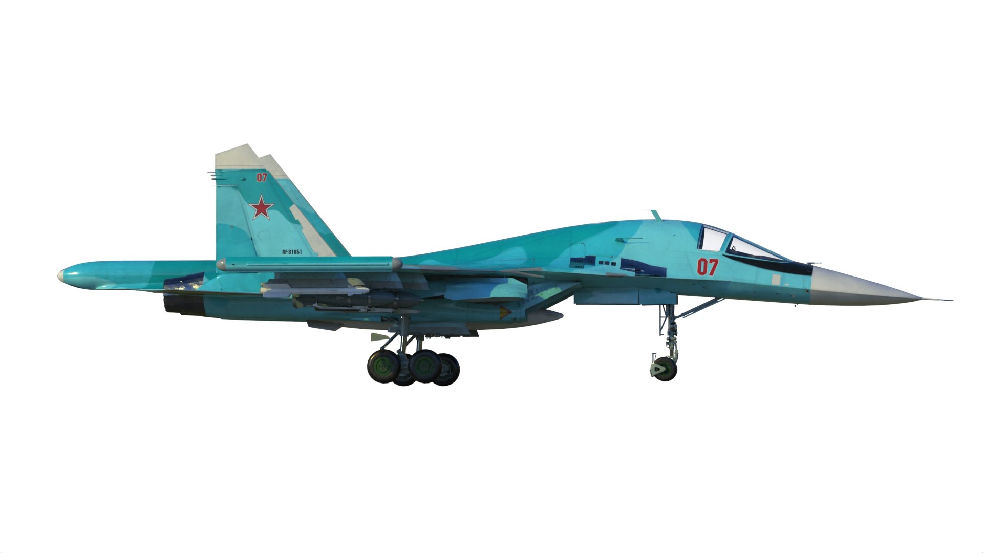Sukhoi Su-34 Fullback 3D Model - TurboSquid 2183521