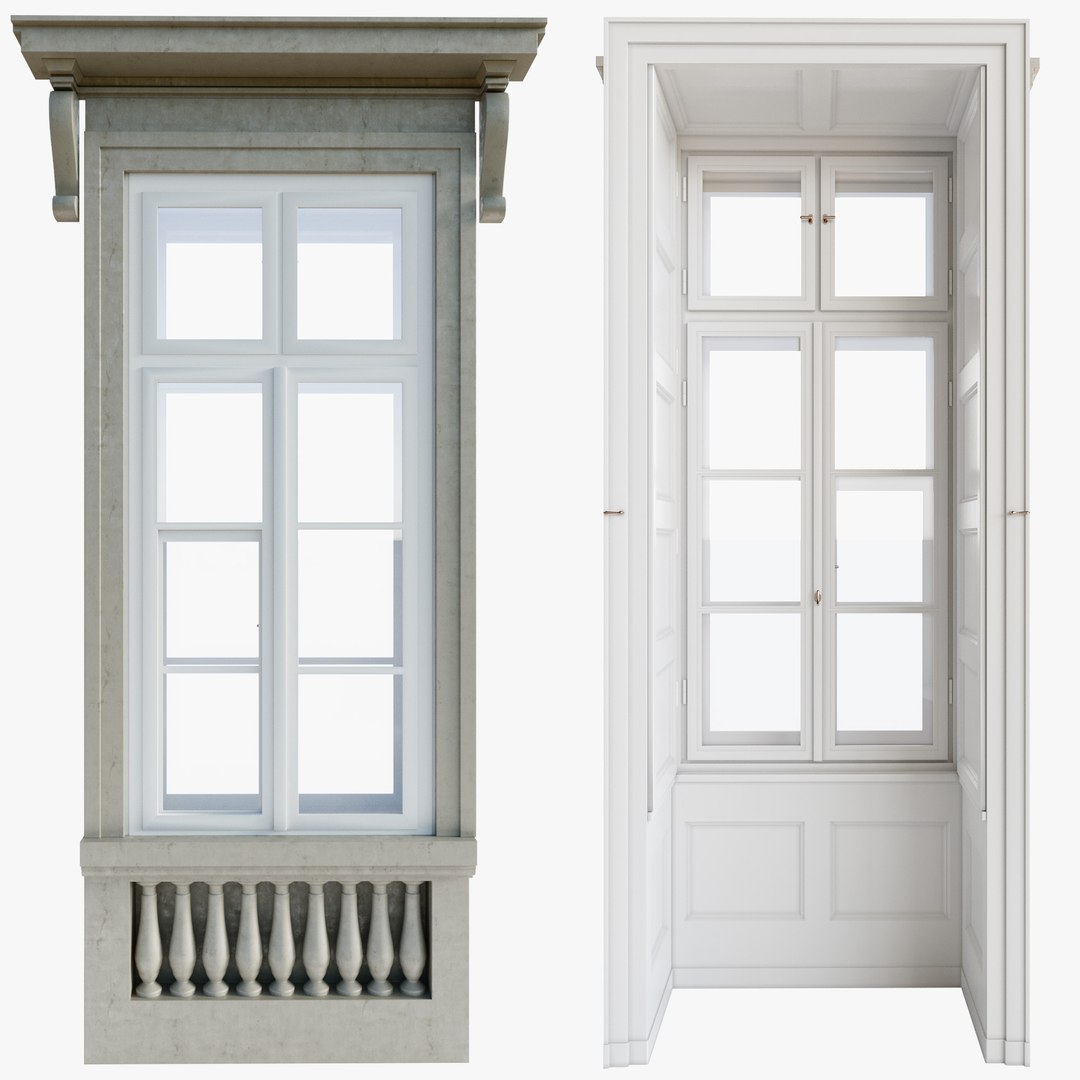 3D Classical window - TurboSquid 2047094