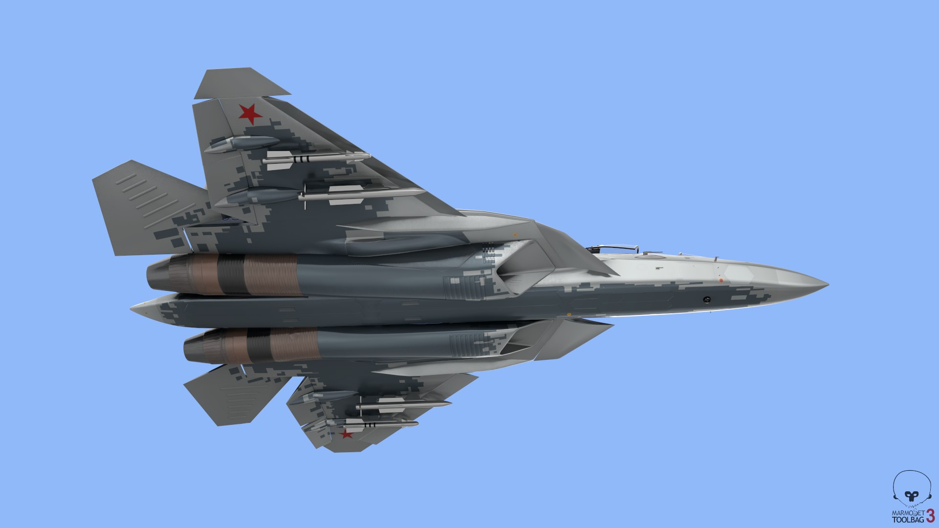 Sukhoi su-57 - pbr 3D - TurboSquid 1402272
