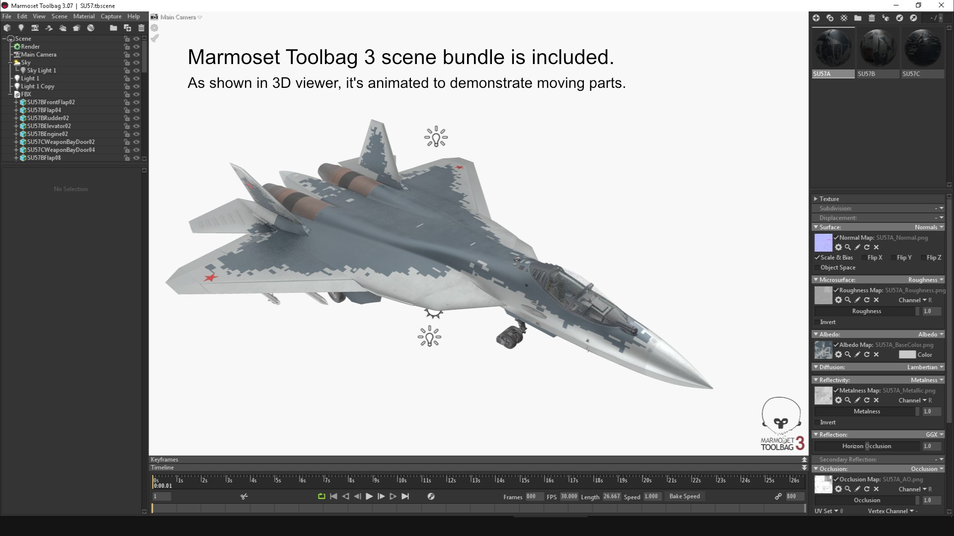 Sukhoi su-57 - pbr 3D - TurboSquid 1402272