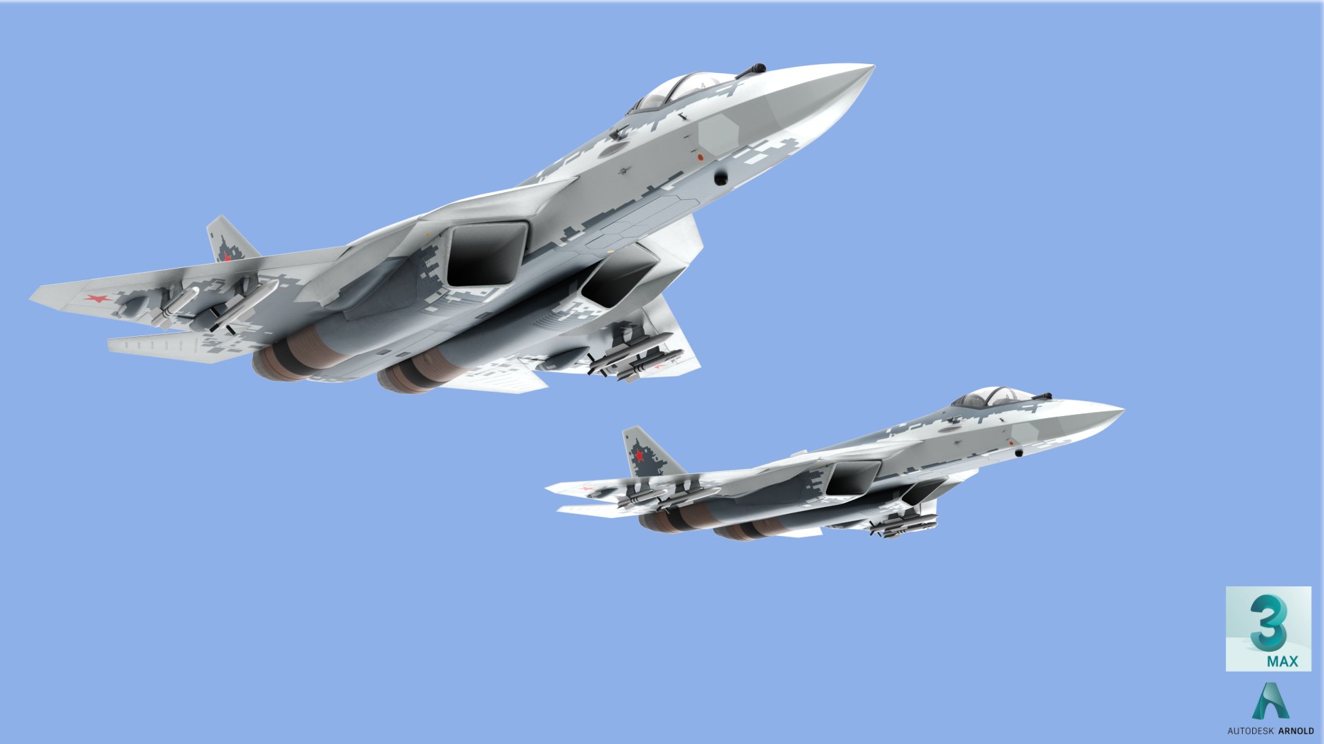 Sukhoi su-57 - pbr 3D - TurboSquid 1402272