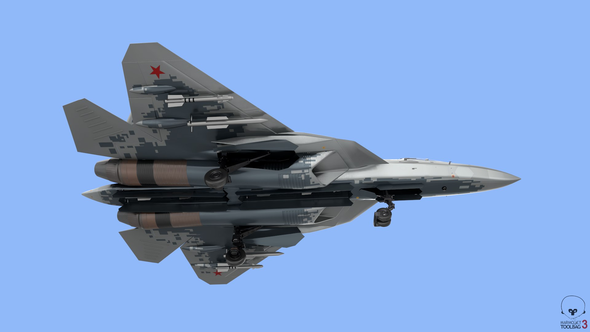 Sukhoi su-57 - pbr 3D - TurboSquid 1402272