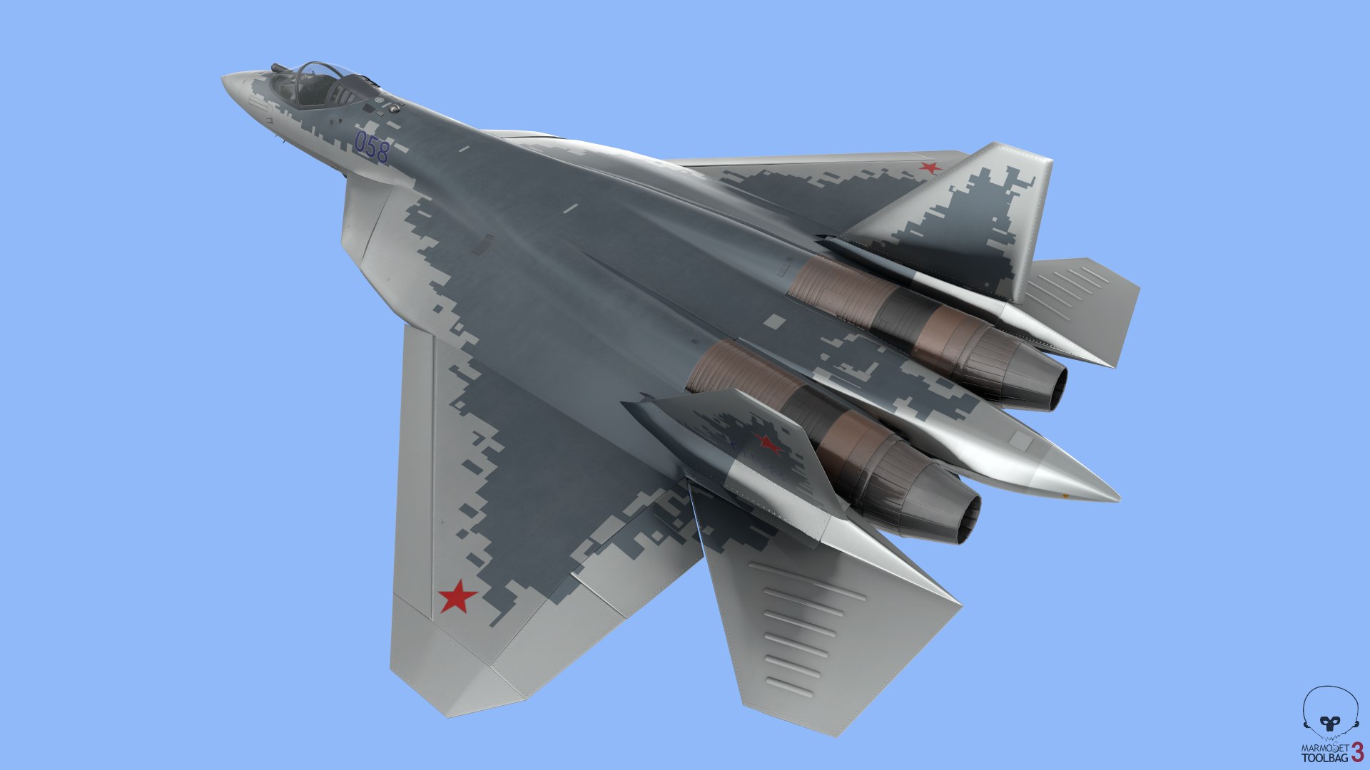Sukhoi su-57 - pbr 3D - TurboSquid 1402272