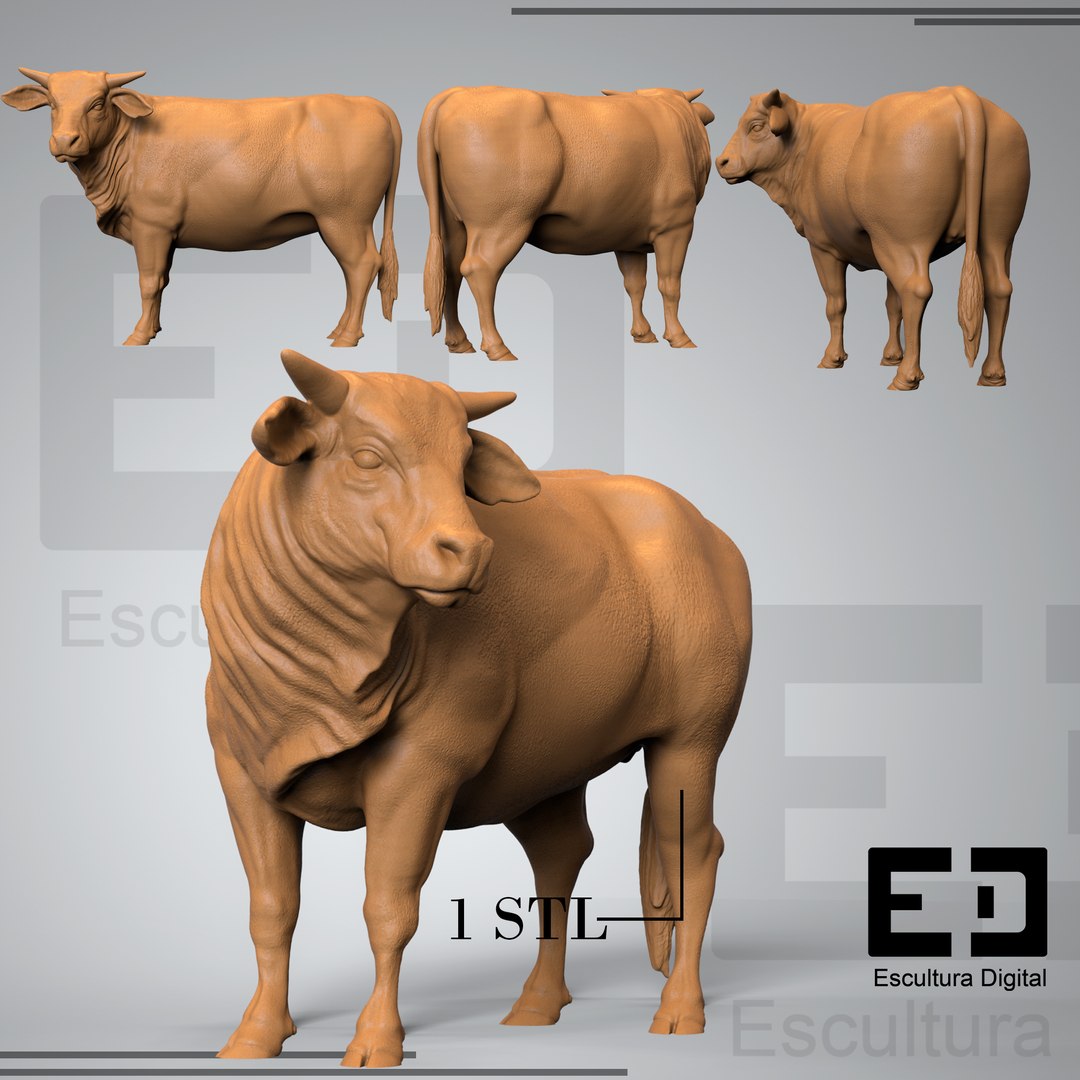 Cow Statue Model - TurboSquid 2348067