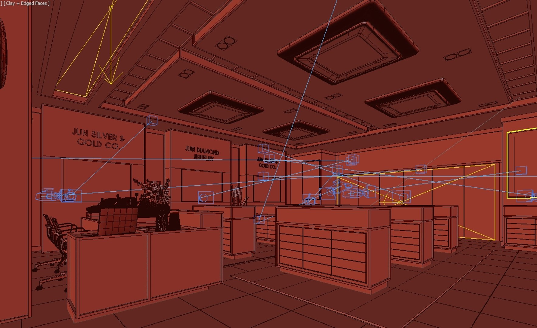 Luxury Jewelry Store Interior 3D Model - TurboSquid 2202590