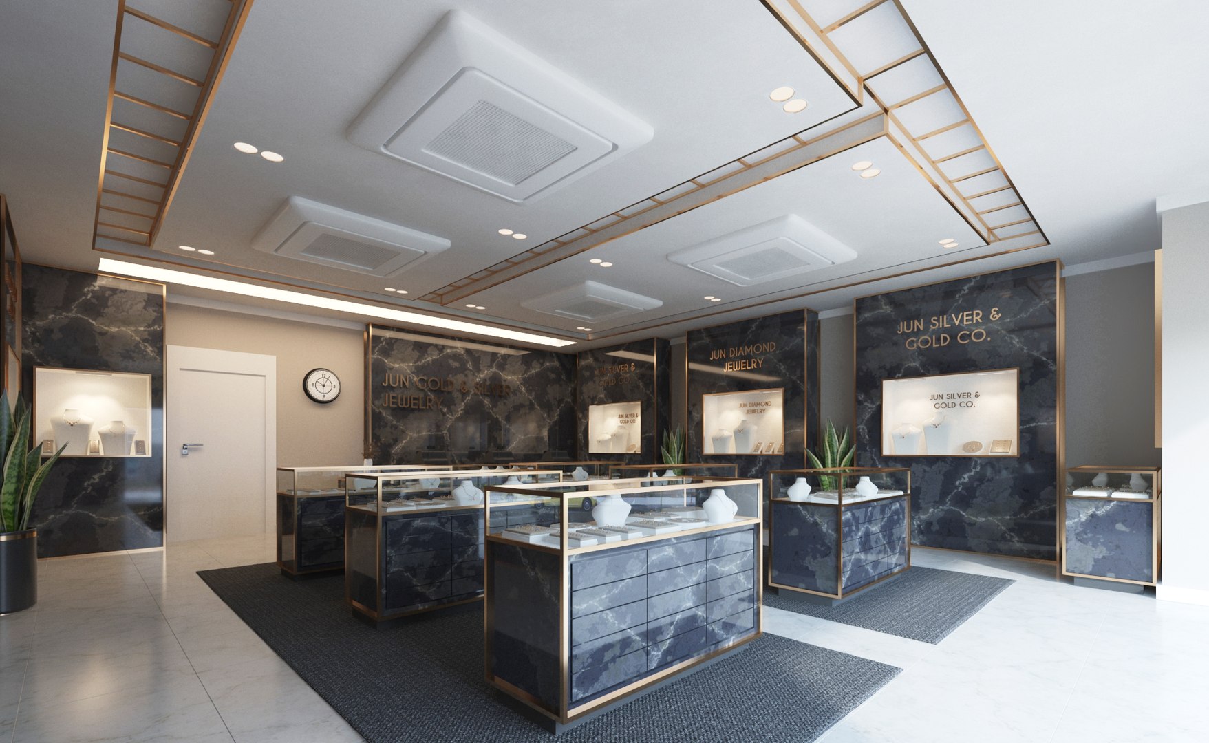 Luxury Jewelry Store Interior 3D Model - TurboSquid 2202590
