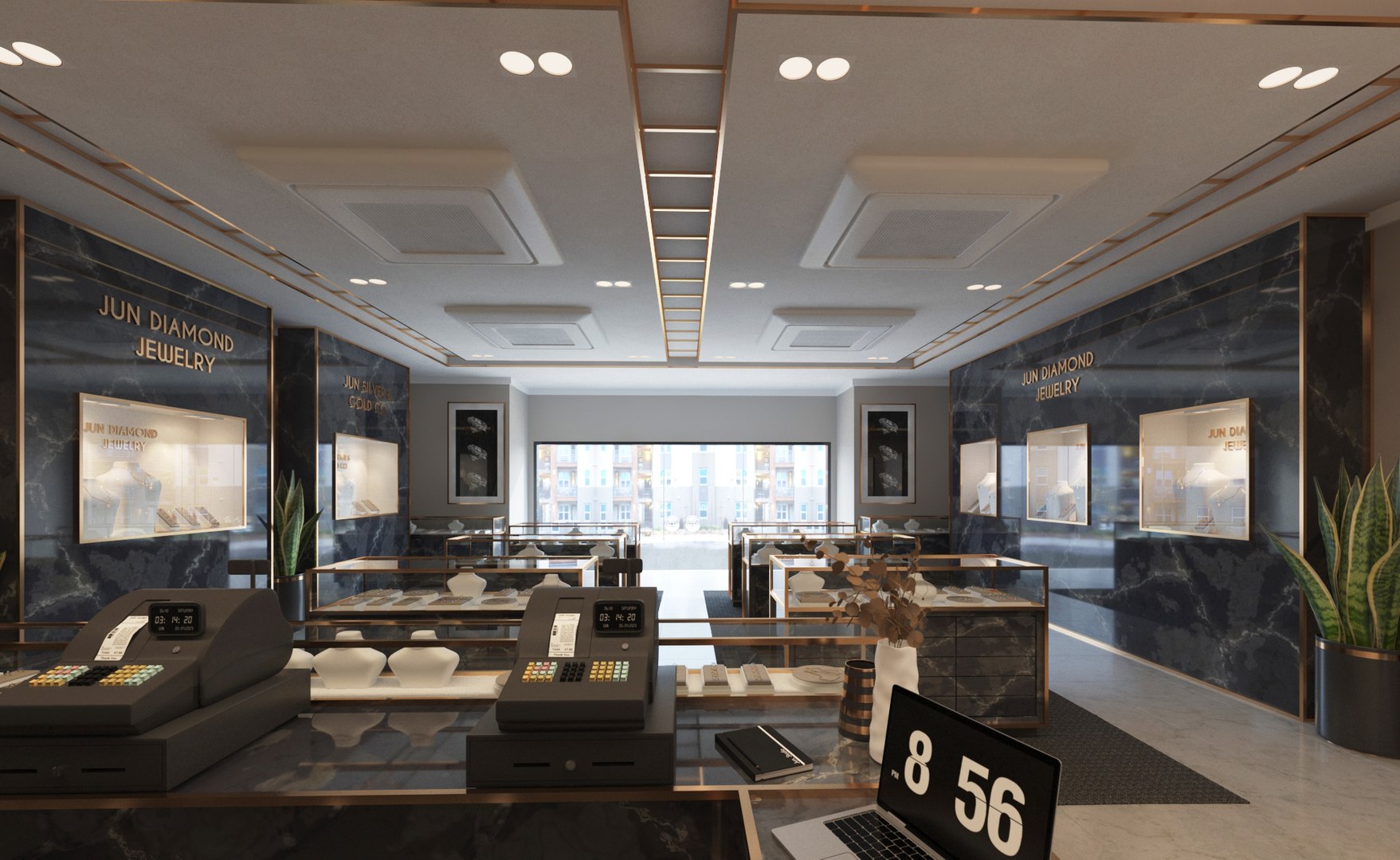 Luxury Jewelry Store Interior 3D Model - TurboSquid 2202590