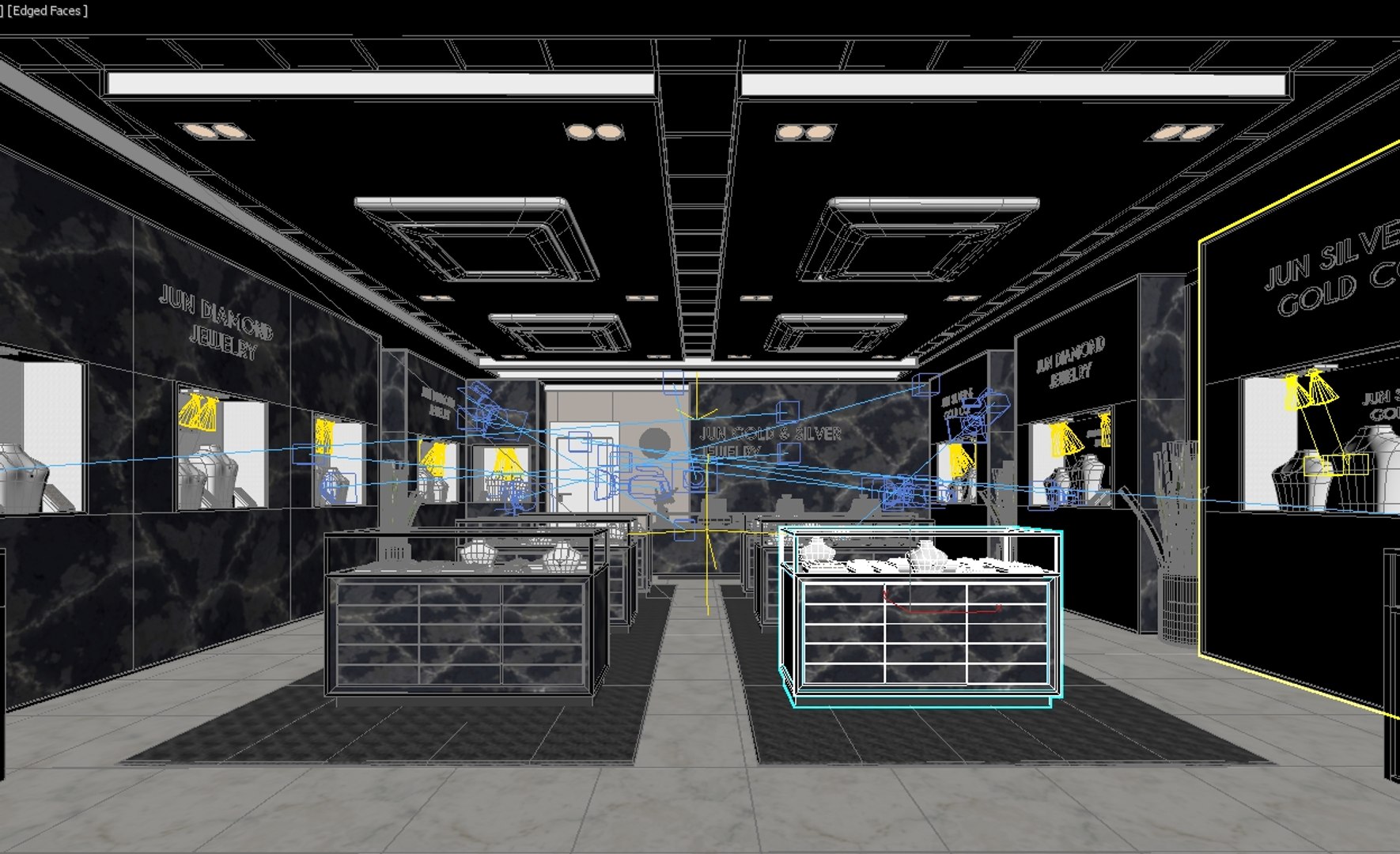 Luxury Jewelry Store Interior 3D Model - TurboSquid 2202590