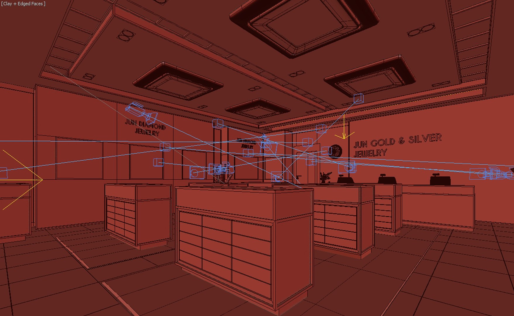 Luxury Jewelry Store Interior 3D Model - TurboSquid 2202590