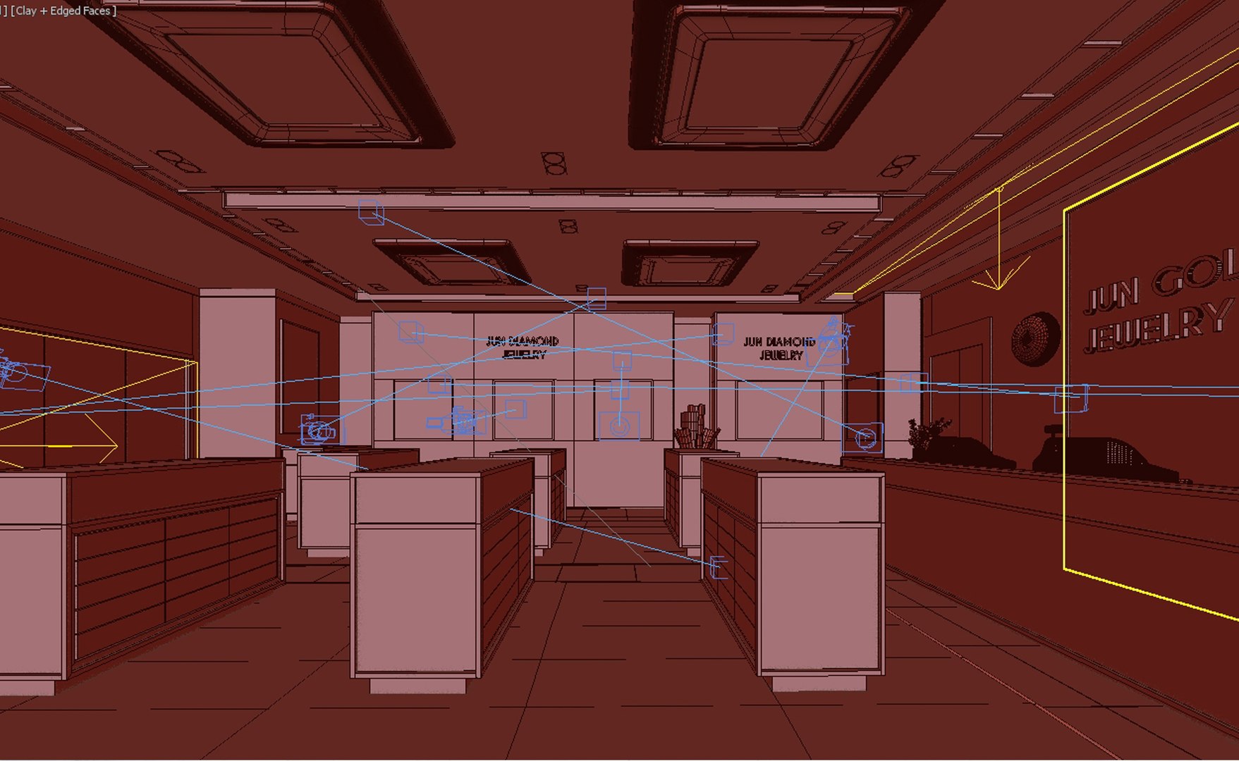 Luxury Jewelry Store Interior 3D Model - TurboSquid 2202590