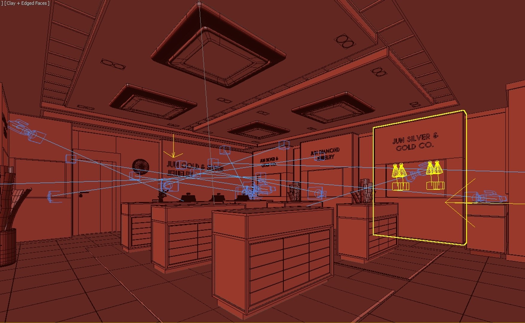 Luxury Jewelry Store Interior 3D Model - TurboSquid 2202590