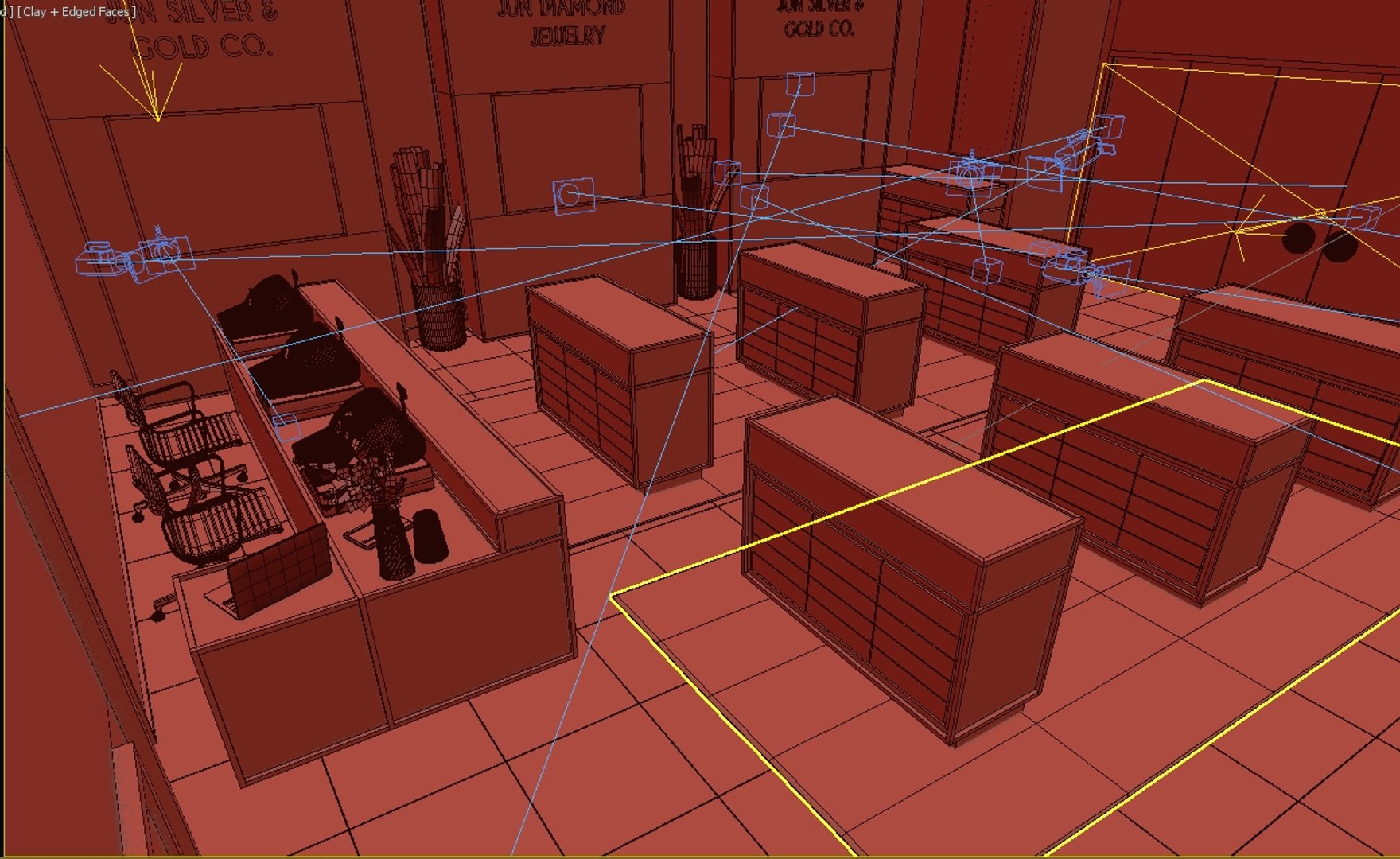 Luxury Jewelry Store Interior 3D Model - TurboSquid 2202590
