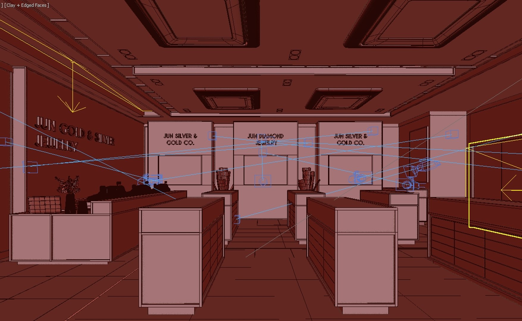 Luxury Jewelry Store Interior 3D Model - TurboSquid 2202590