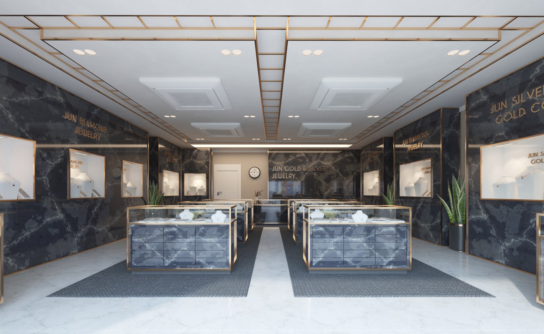 Luxury Jewelry Store Interior 3D Model - TurboSquid 2202590