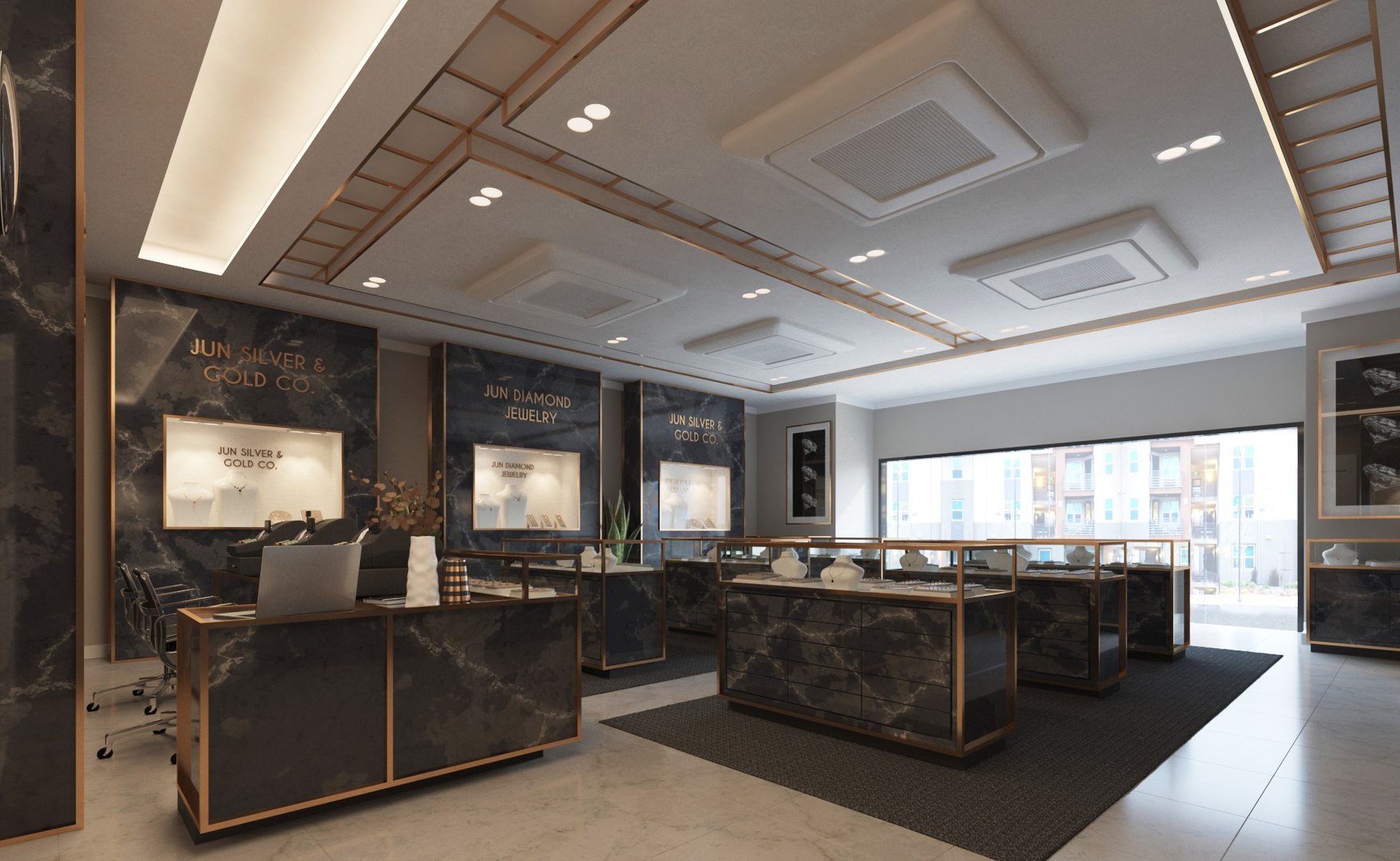 Luxury Jewelry Store Interior 3D Model - TurboSquid 2202590