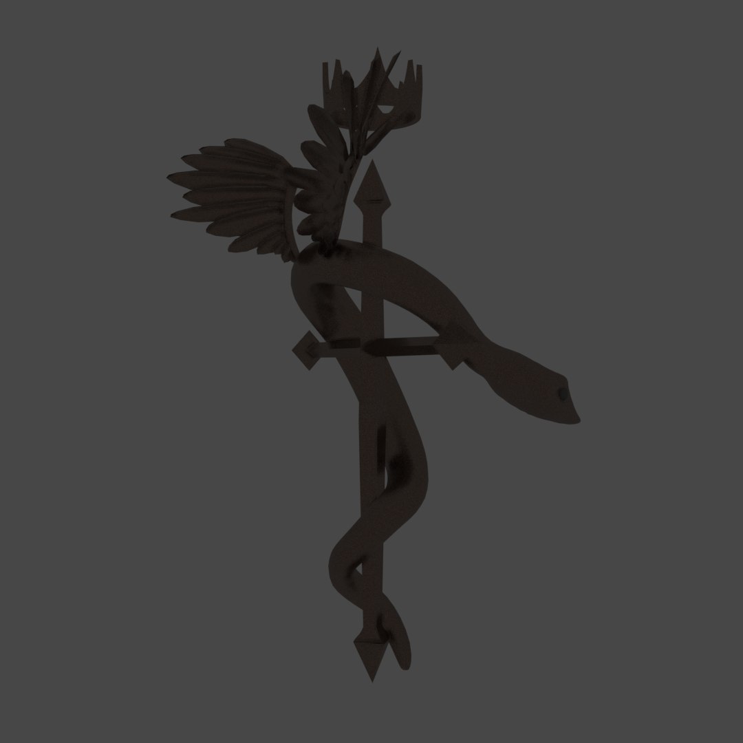 Flamel caduceus fma 3D model - TurboSquid 1614595