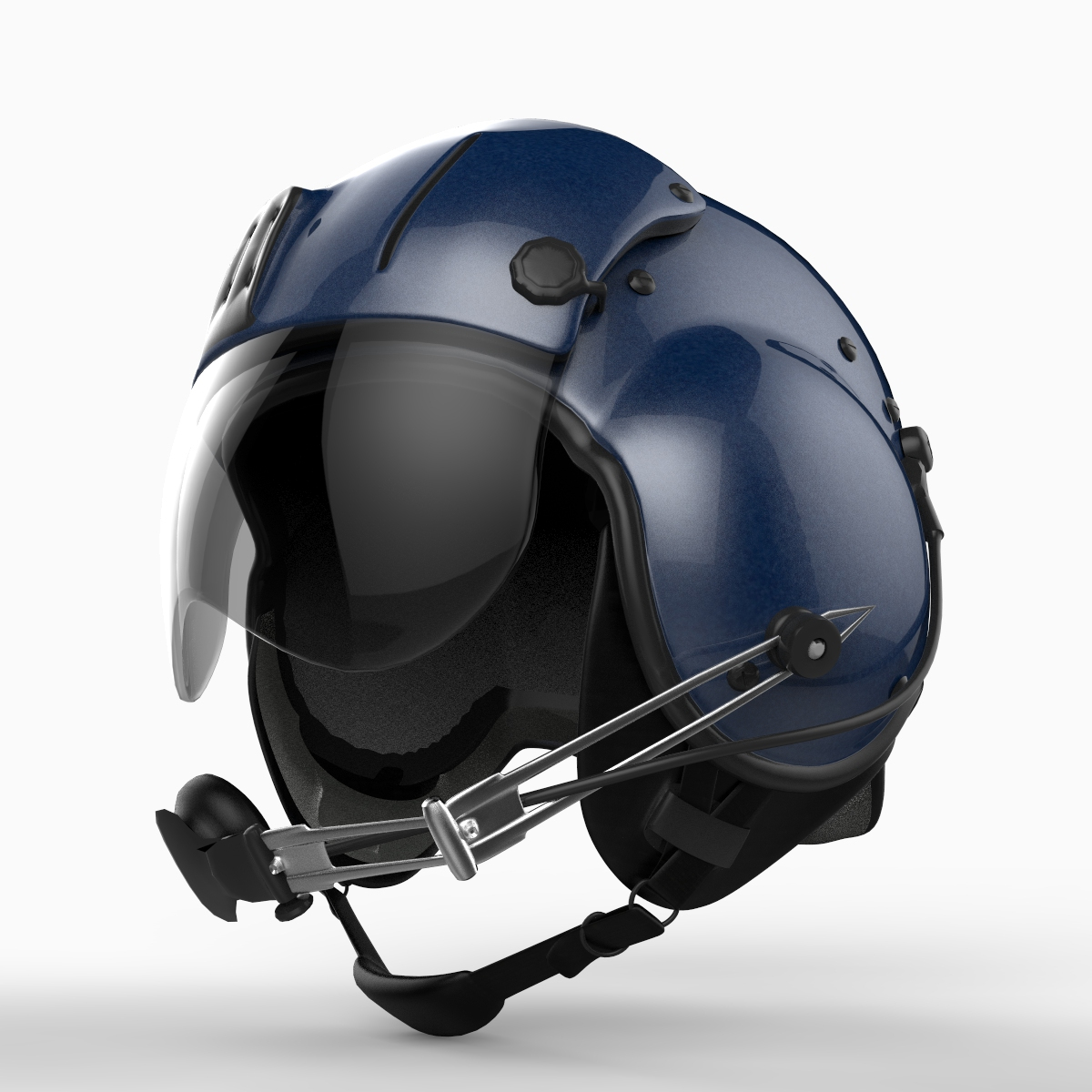 3d model helicopter helmet