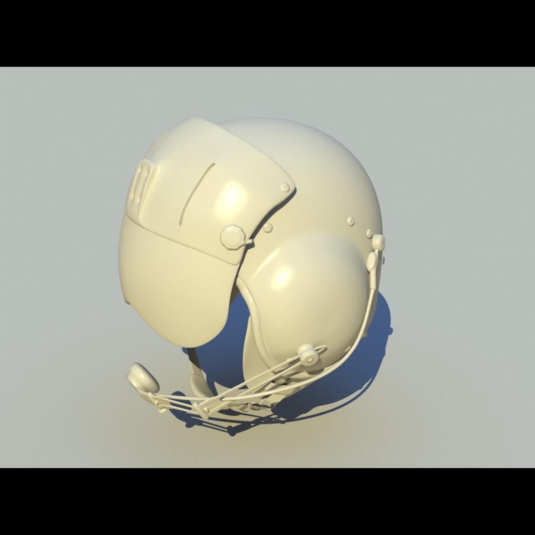 3d Model Helicopter Helmet