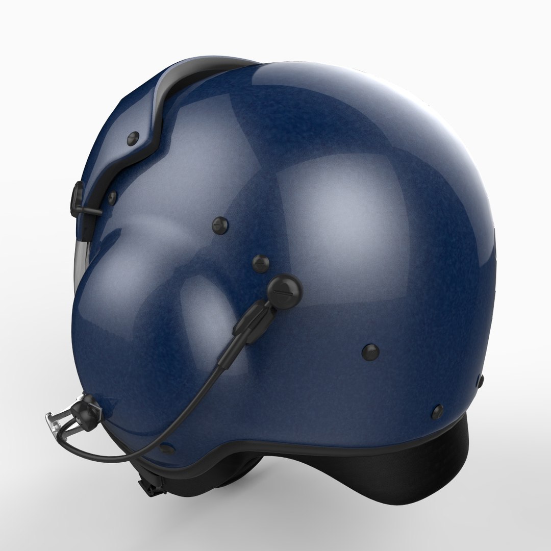3d Model Helicopter Helmet