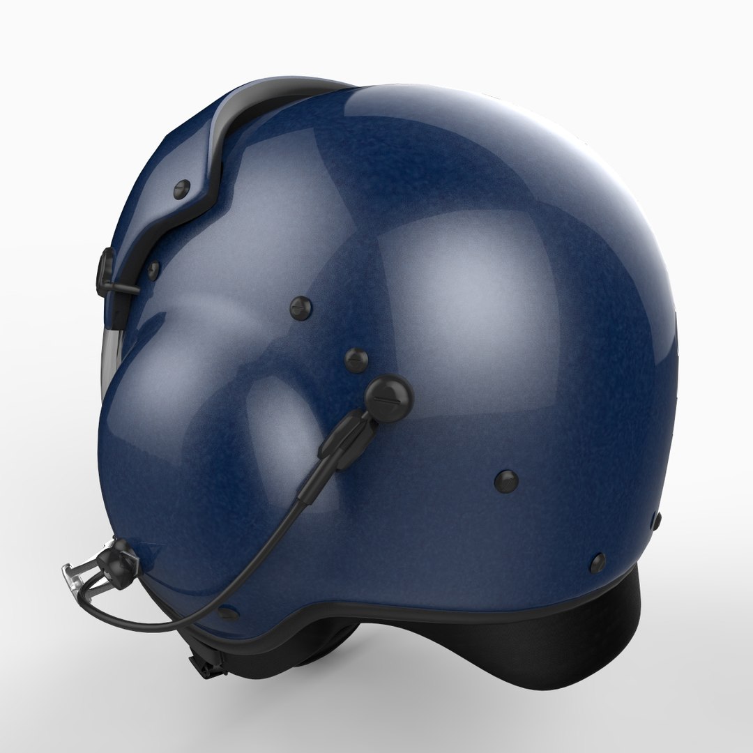 3d Model Helicopter Helmet