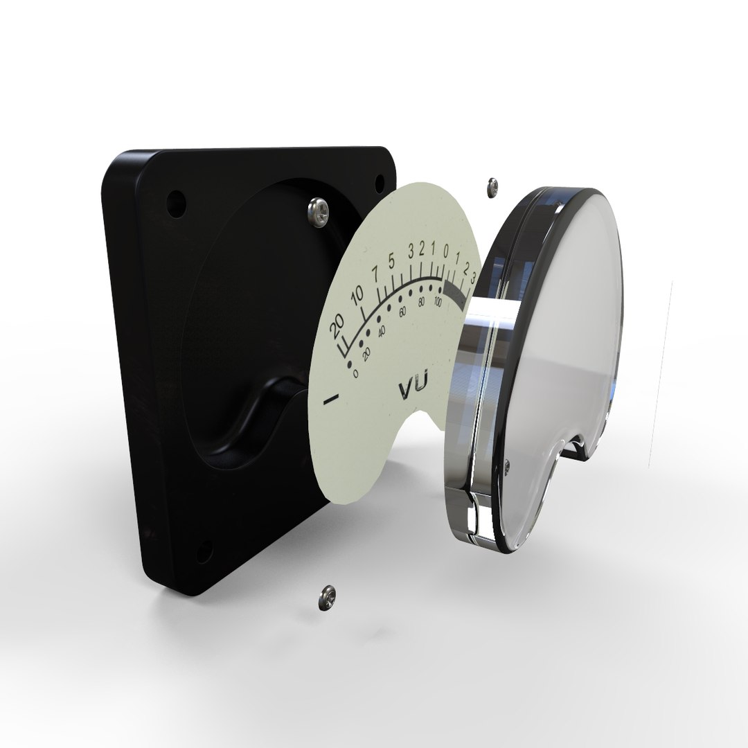 3d Vintage Meter Model