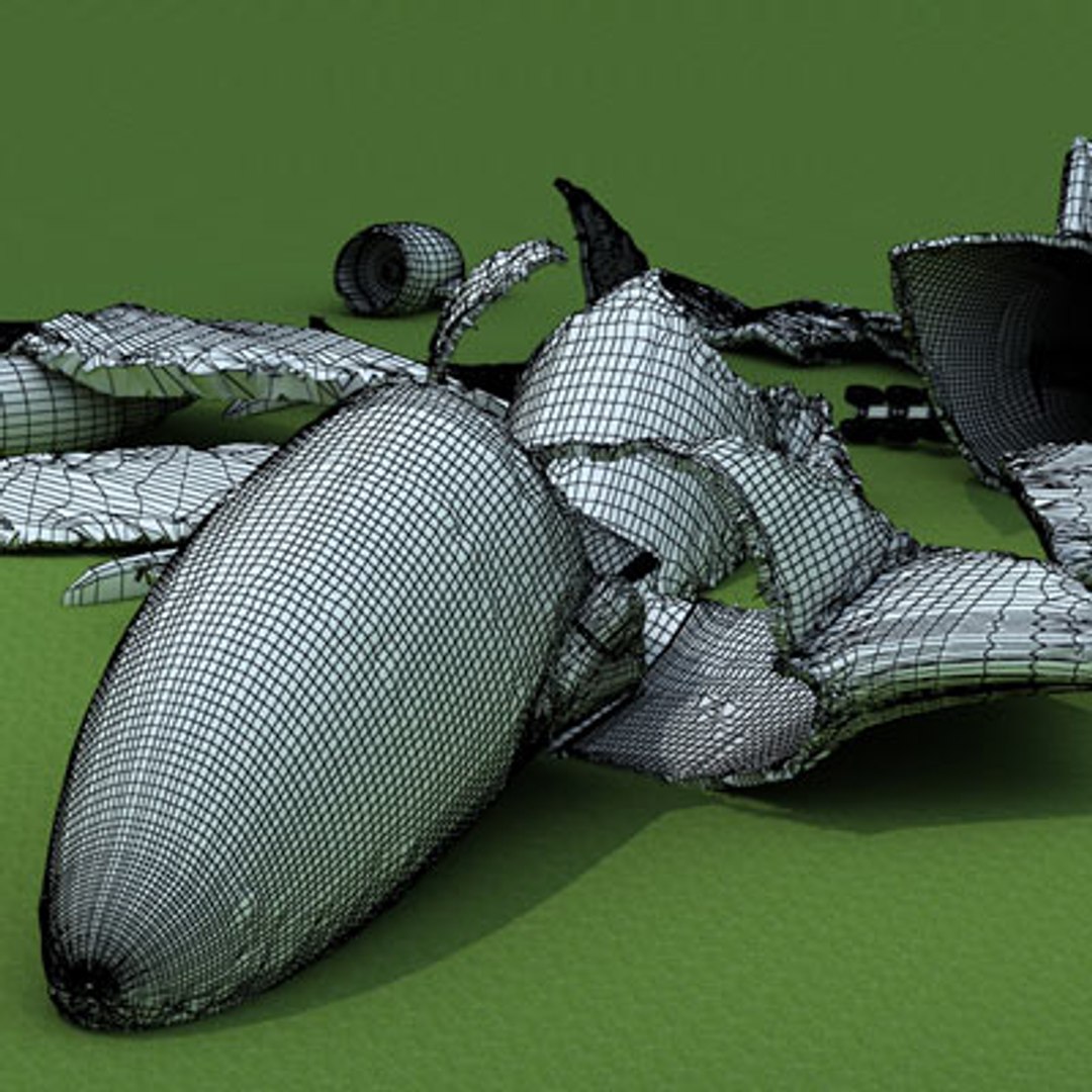 3ds Max Crashed Plane