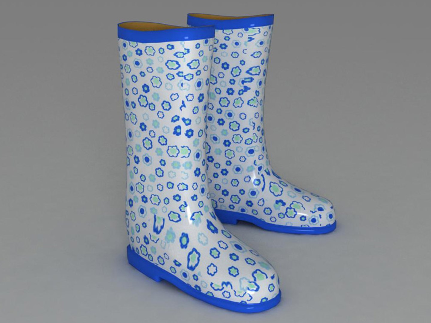 Rubber Boots 3d Model