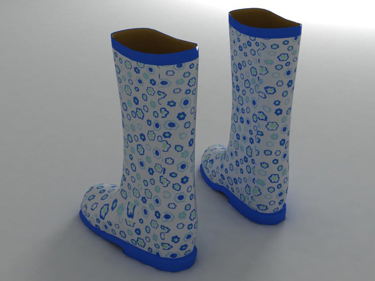 Rubber Boots 3d Model