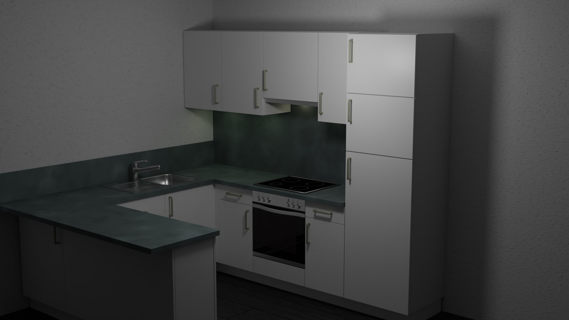 3D Kitchen By Ruben Model - TurboSquid 1989736