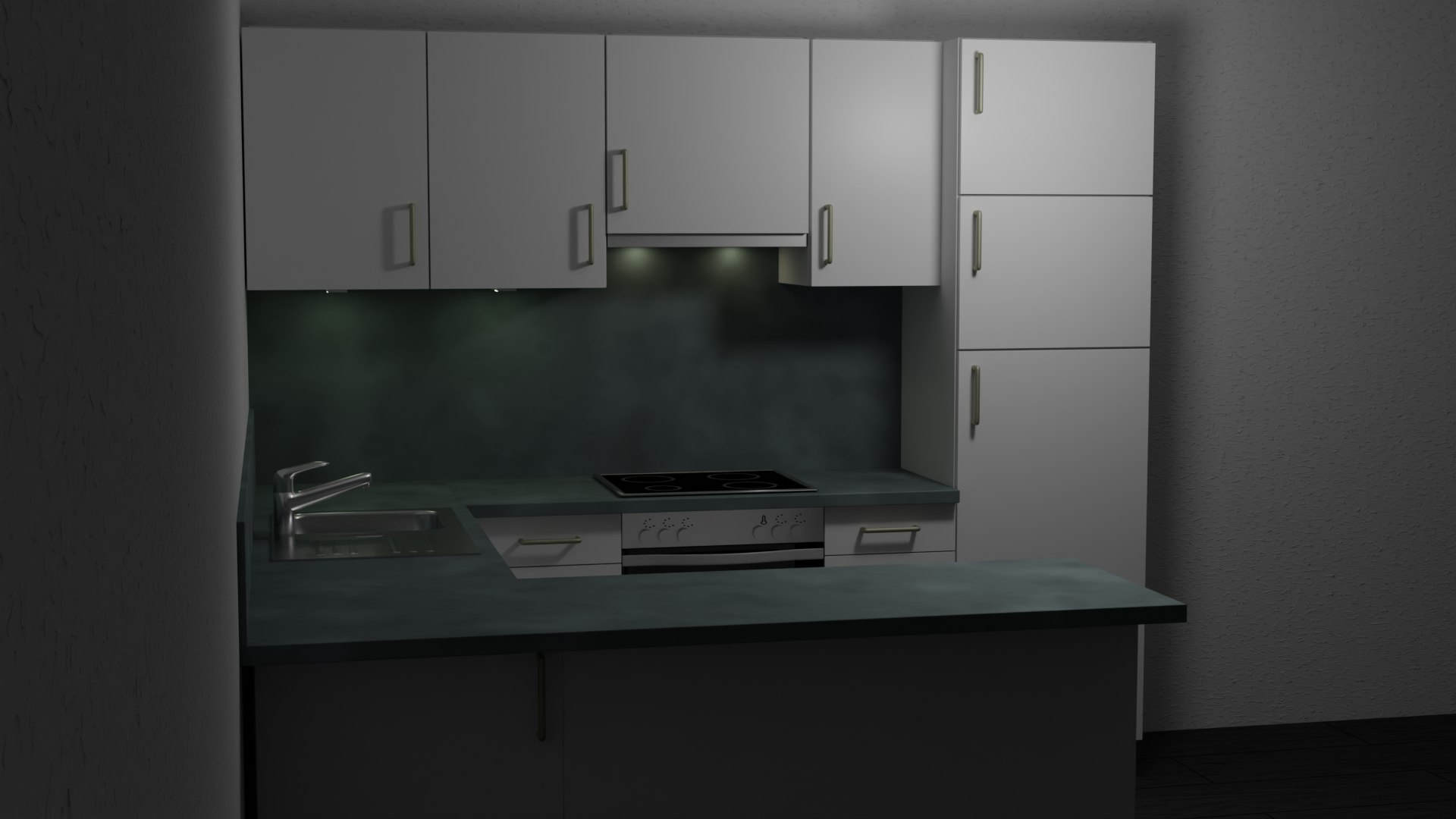 3D Kitchen By Ruben Model - TurboSquid 1989736