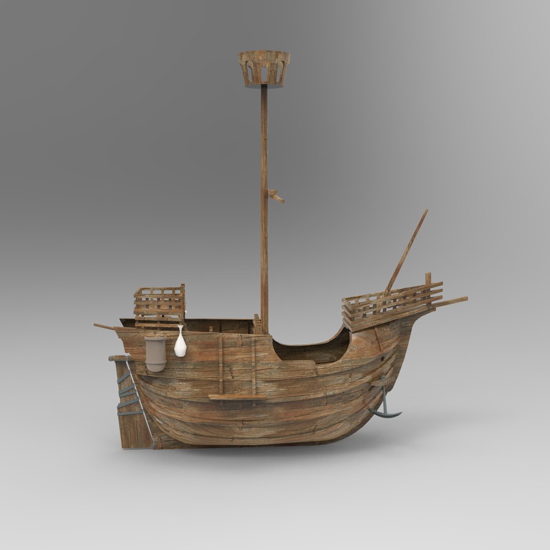 Small Santa Maria Boat 3D Model - TurboSquid 1568147