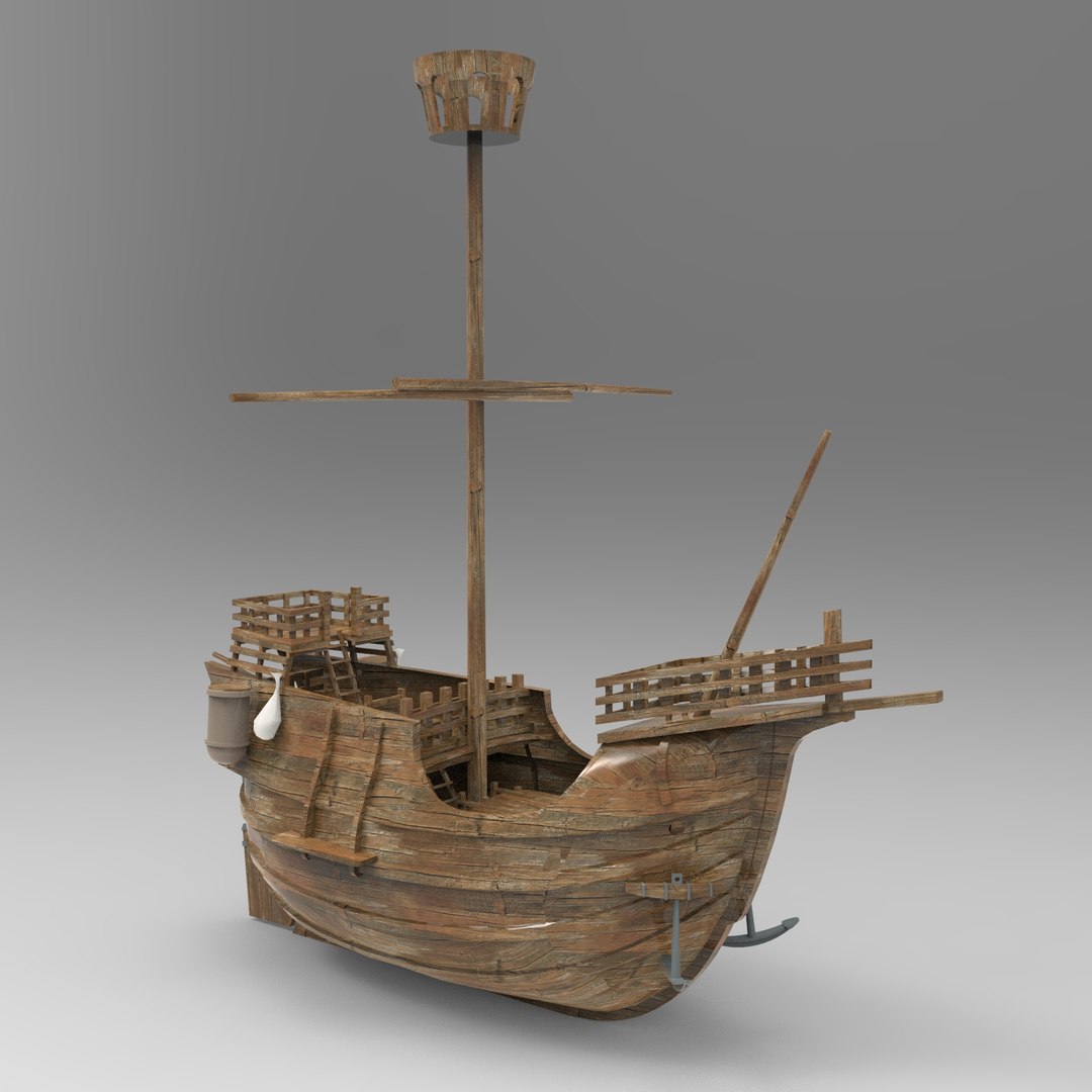 Small Santa Maria Boat 3D Model - TurboSquid 1568147