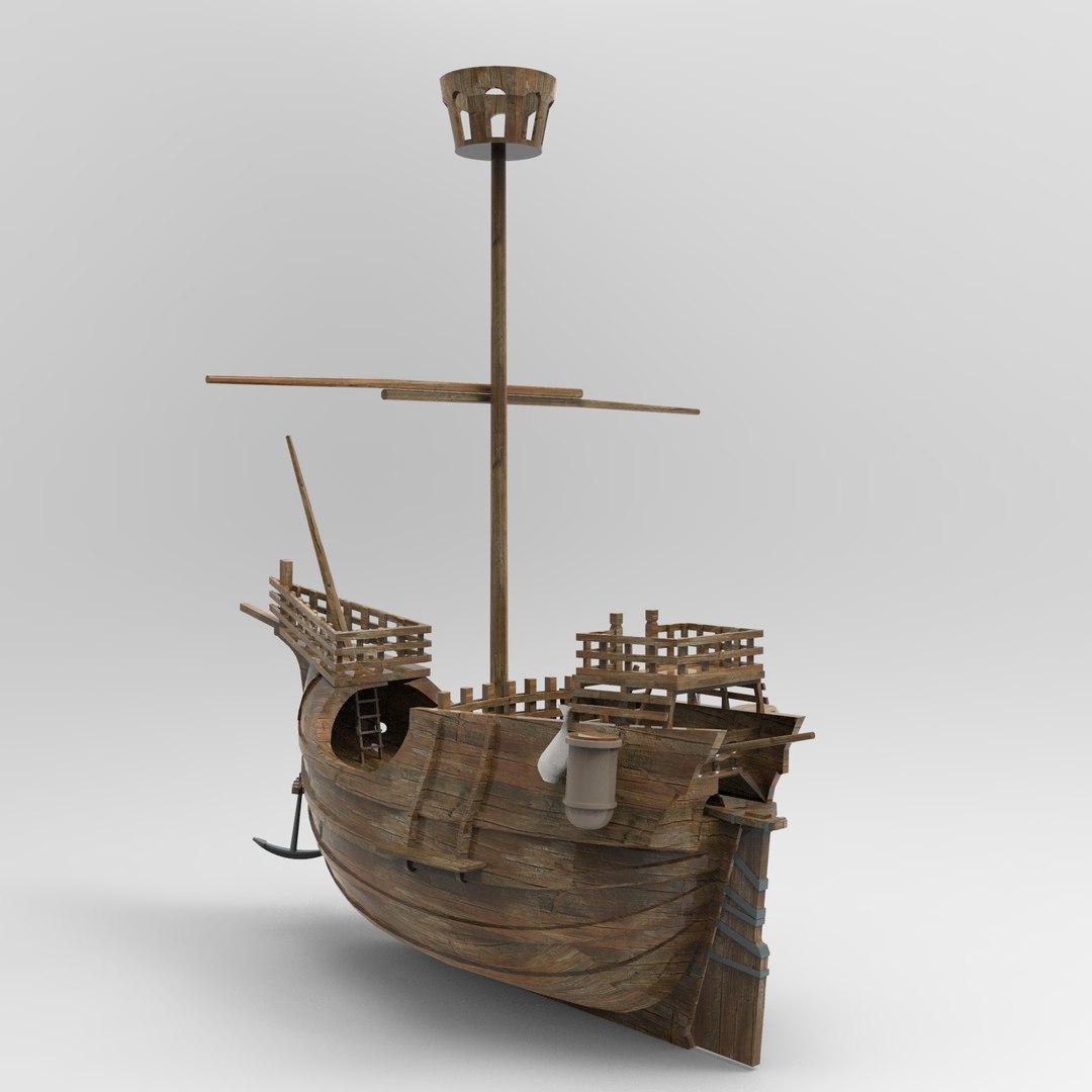 Small Santa Maria Boat 3D Model - TurboSquid 1568147