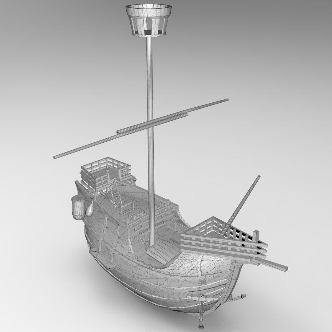 Small Santa Maria Boat 3D Model - TurboSquid 1568147