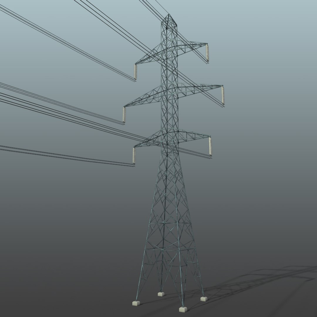 3D Power Tower 4 Model - TurboSquid 1158849