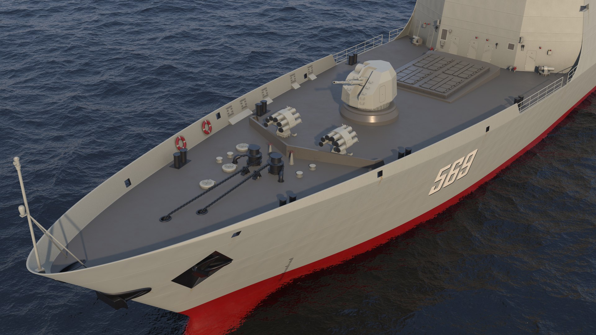 Type 87 Anti Submarine Rocket 3D - TurboSquid 1805399