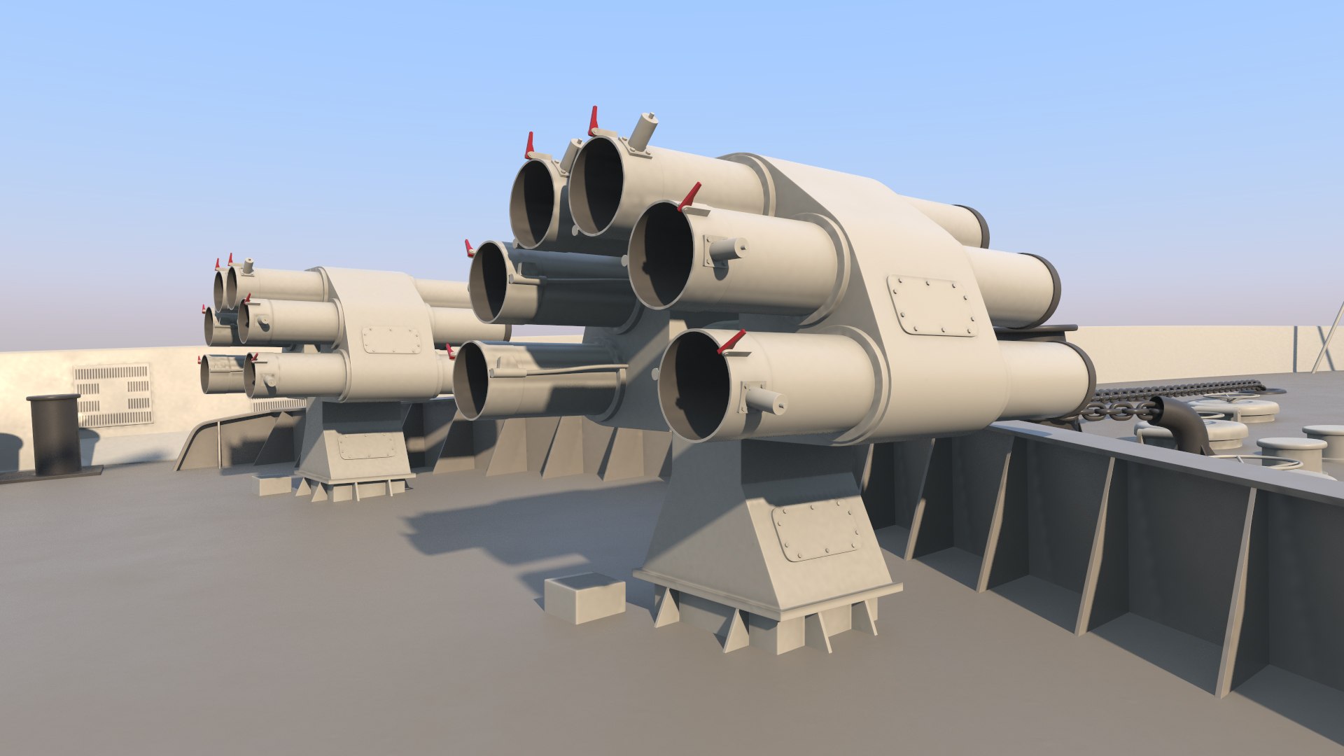 Type 87 Anti Submarine Rocket 3D - TurboSquid 1805399