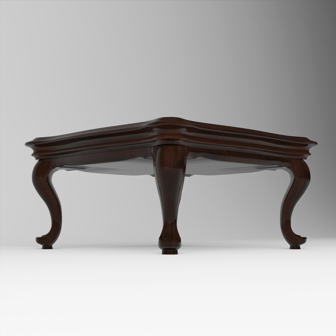 Classic Coffee Table 3D Model - TurboSquid 2138324