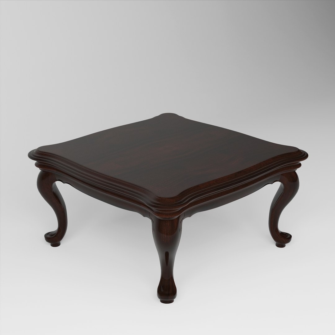 Classic Coffee Table 3D Model - TurboSquid 2138324