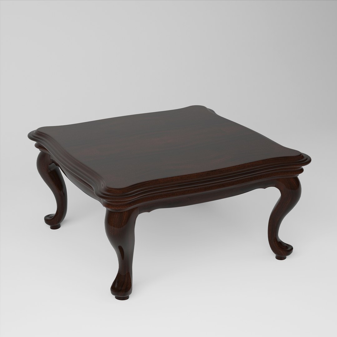 Classic Coffee Table 3D Model - TurboSquid 2138324