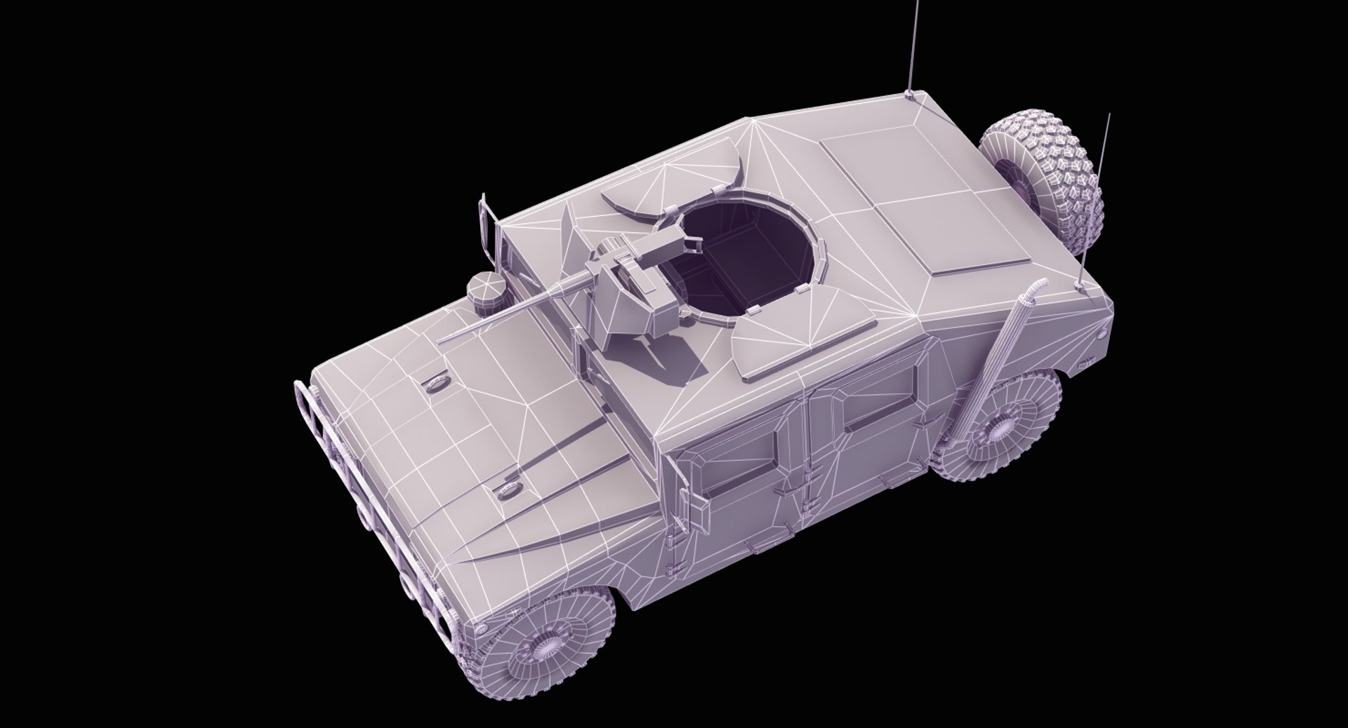 Hmmwv Hummer Jeep Egyptian 3d Model