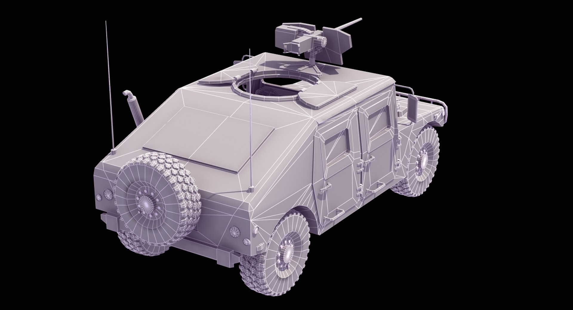 Hmmwv Hummer Jeep Egyptian 3d Model