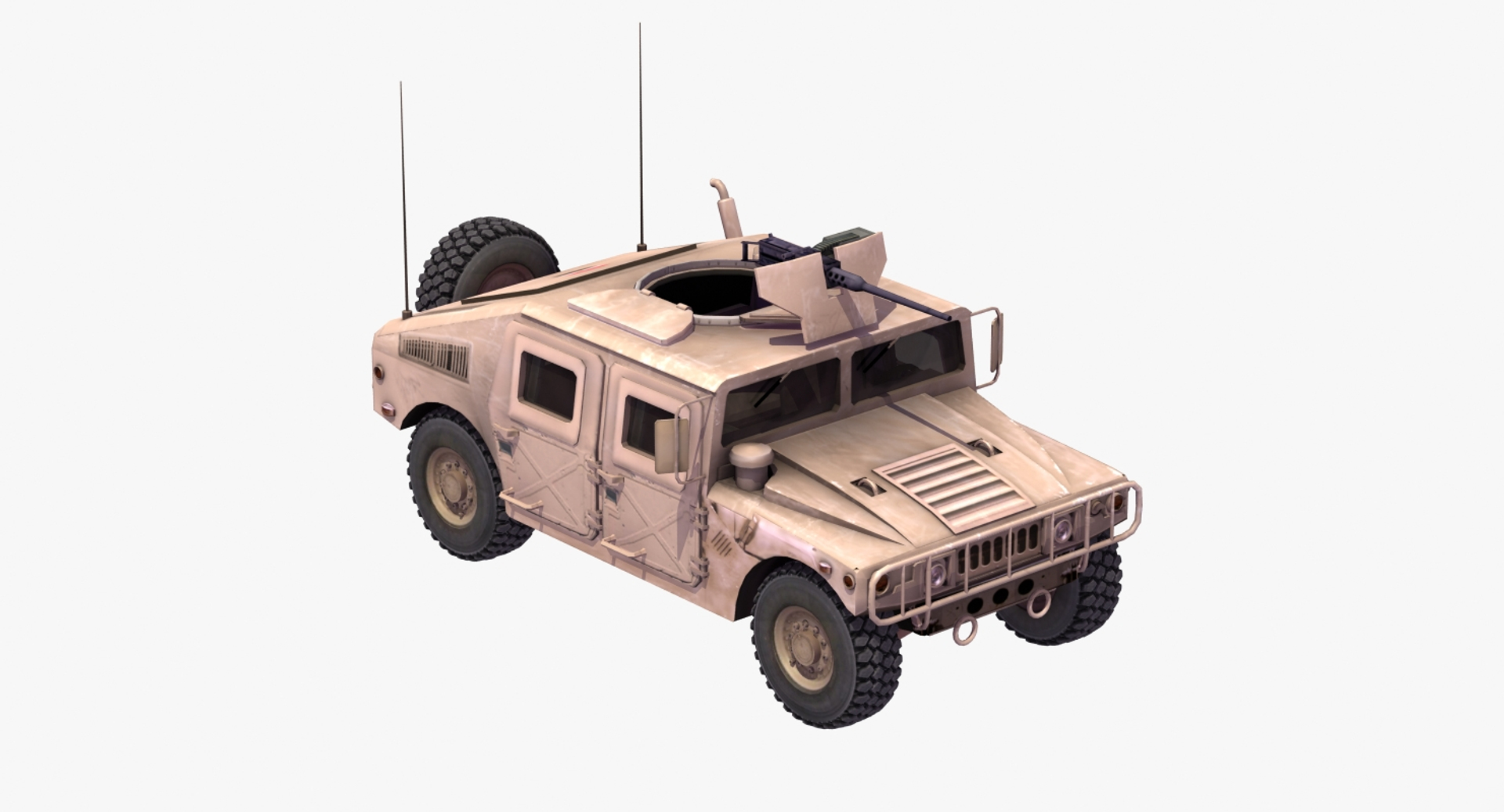 Hmmwv Hummer Jeep Egyptian 3d Model