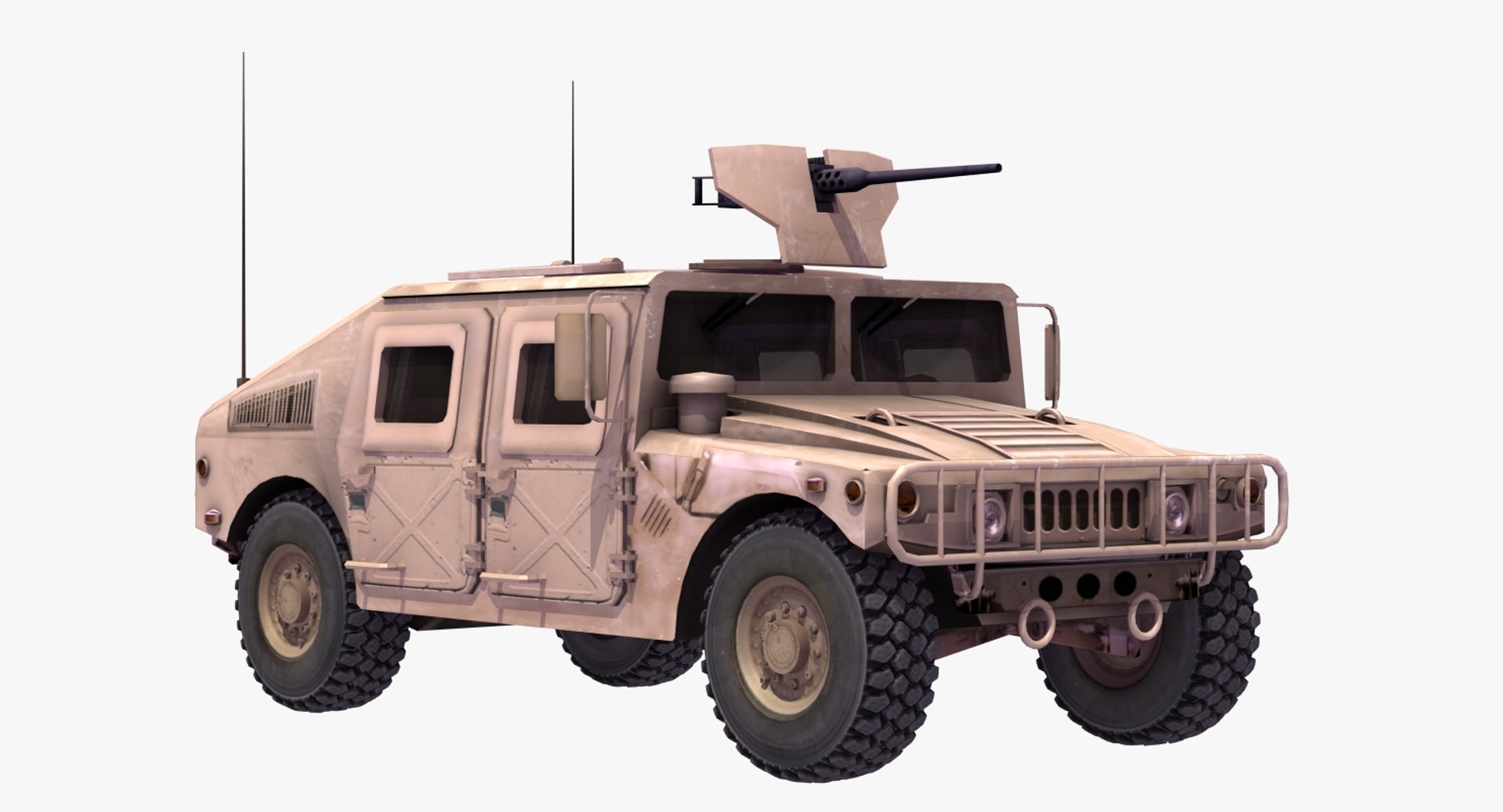 Hmmwv Hummer Jeep Egyptian 3d Model