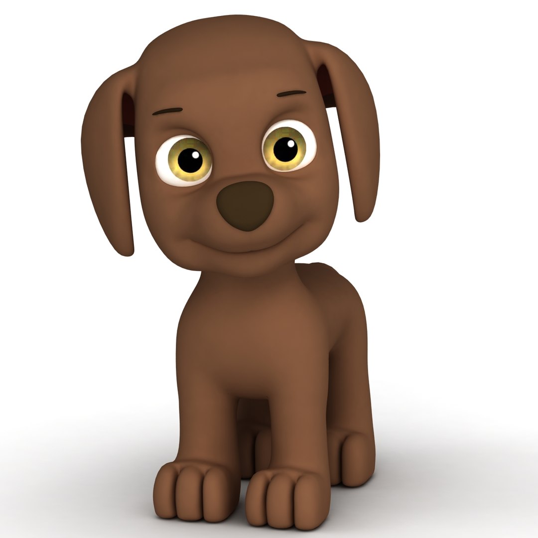 Dugm08 Rigged Cartoon Dog Max